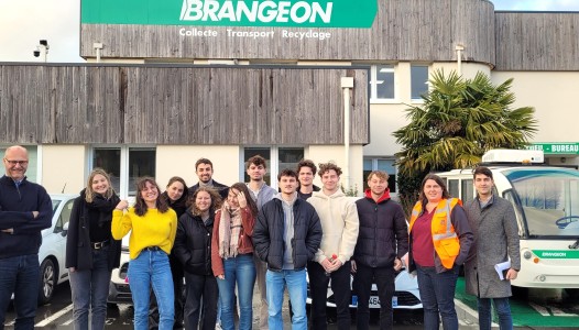 Visite de l’écosite de Brangeon Recyclage par des étudiants GEA - Université Angers